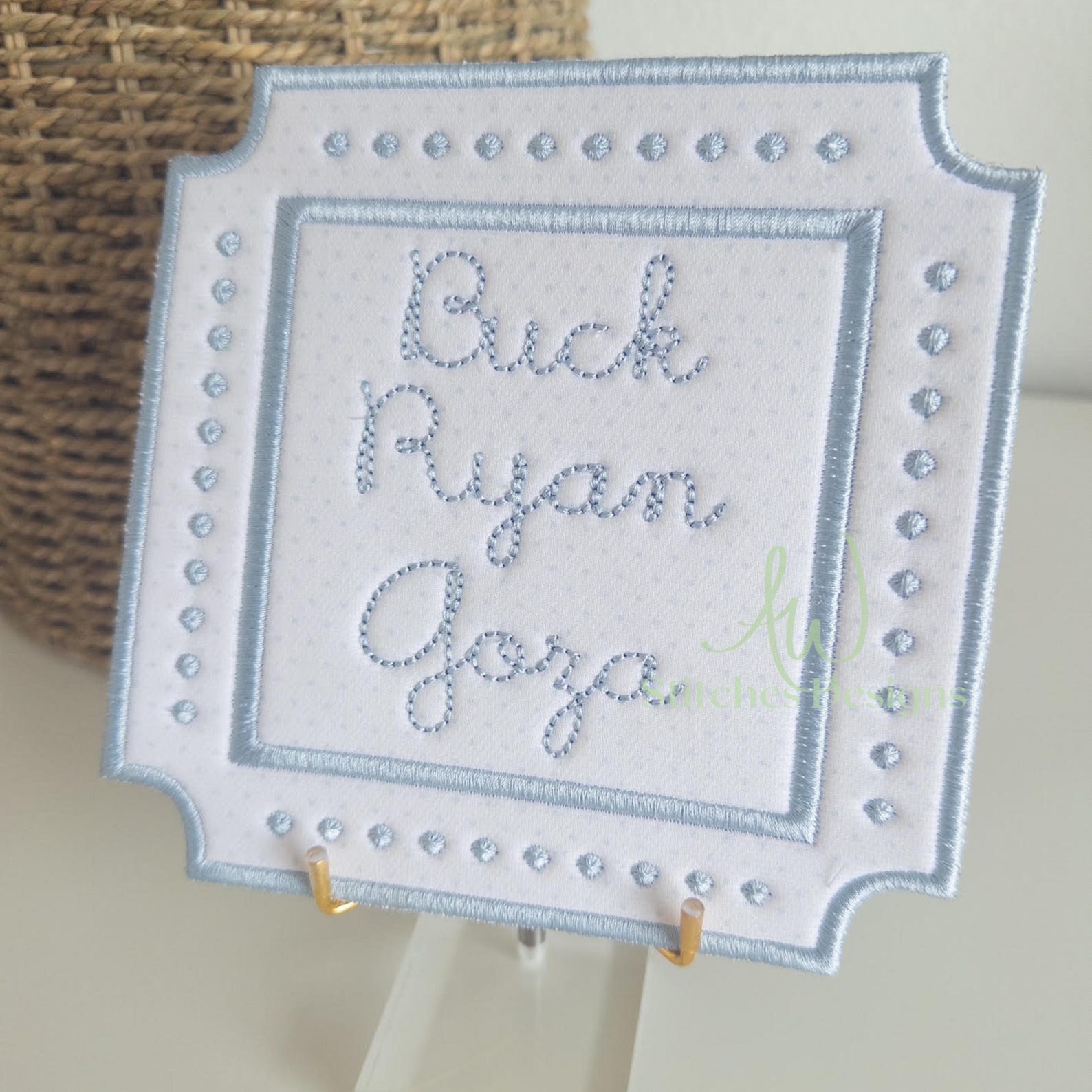 In the Hoop Milestone Card Satin Stitch Machine Embroidery Design, ITH ...