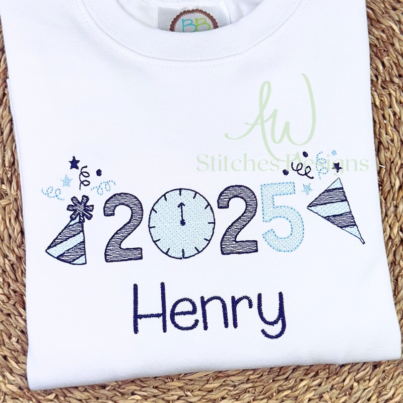 New Year Embroidery - Etsy