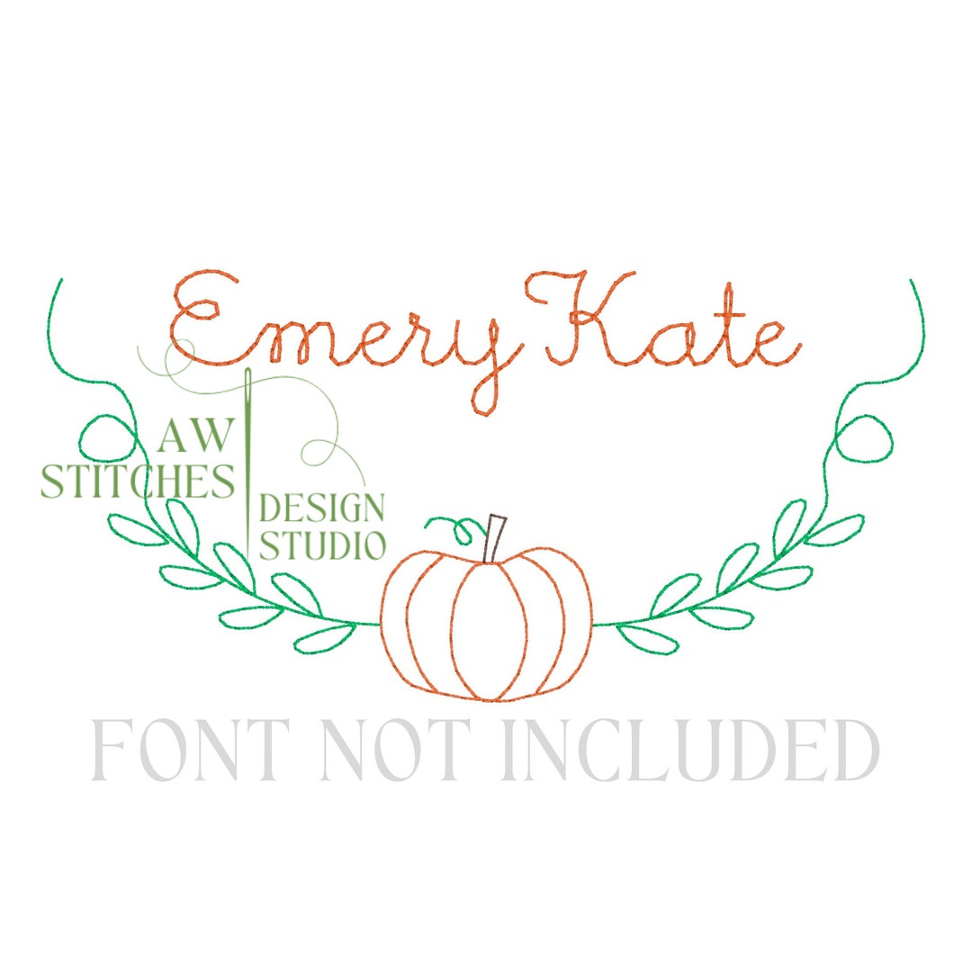 Pumpkin Vine Monogram Frame Autumn Pumpkin Monogram Fall Pumpkin ...