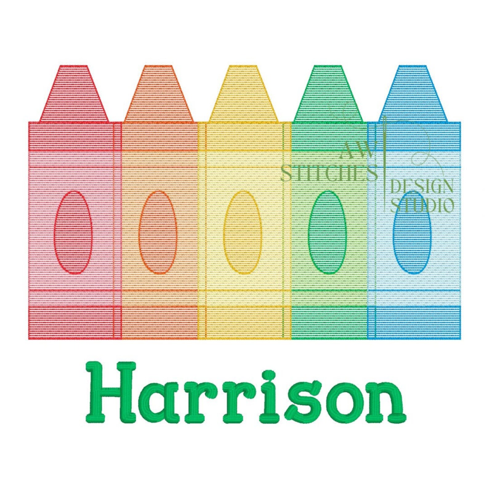 Crayon Back to School First Day Row of Crayons Trio Crayon Vintage ...