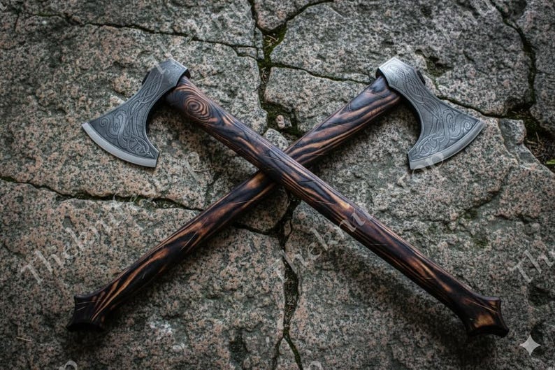 Hand Forged Damascus Viking Axe | Personalized Ragnar Collectible - Etsy