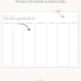 Printable One Page Weekly Planner Landscape, A4/a5/letter/half Letter ...