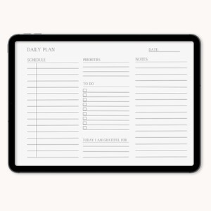 Printable Daily Planner Landscape, Daily to Do List, Planner Insert ...