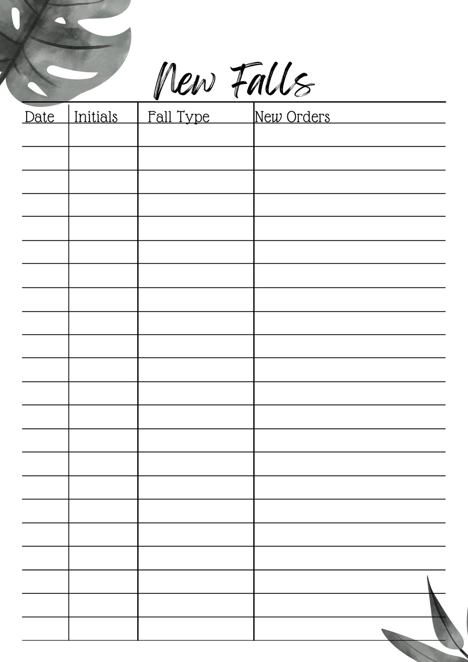 New Falls Tracker | Home Health | Nurse Brain | Oasis | Home Care ...