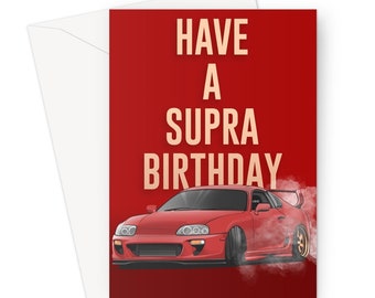 Supra Birthday Card - Etsy