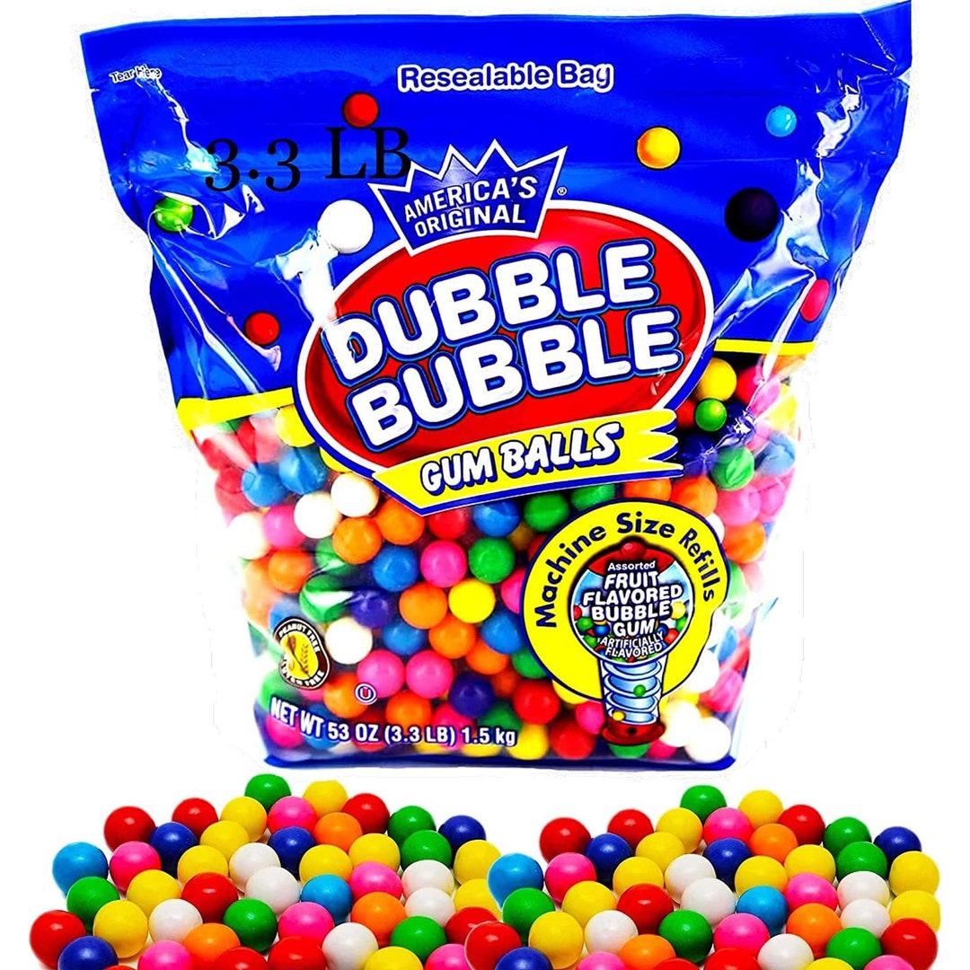 Dubble Bubble Gum Balls Machine Size 0.5/13mm Fresh - Etsy