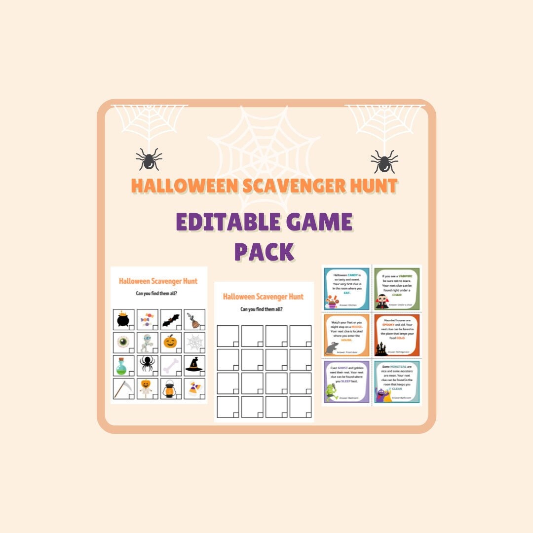 Halloween Scavenger Hunt BUNDLE! - Etsy