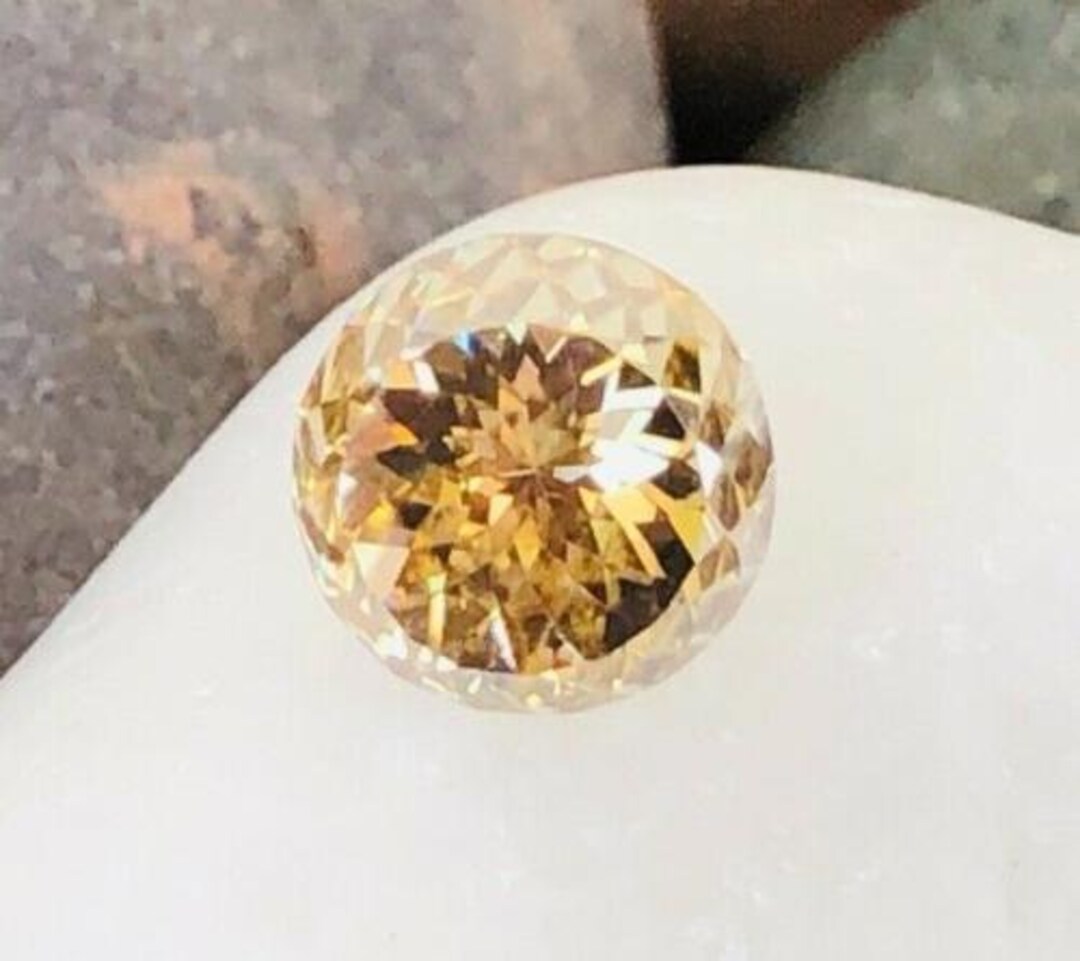 4 Crt Unique Champaign Portuguese Cut Loose Gemstone Diamond - for ...