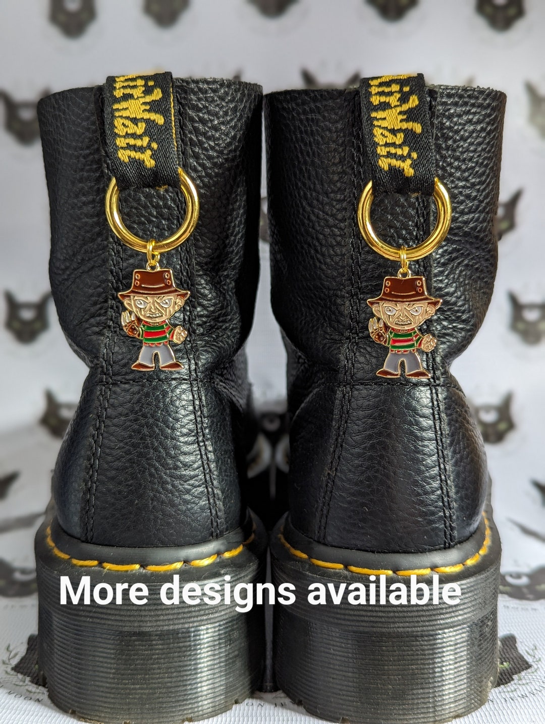 Horror Movie Character Gold Boot Charms - Etsy