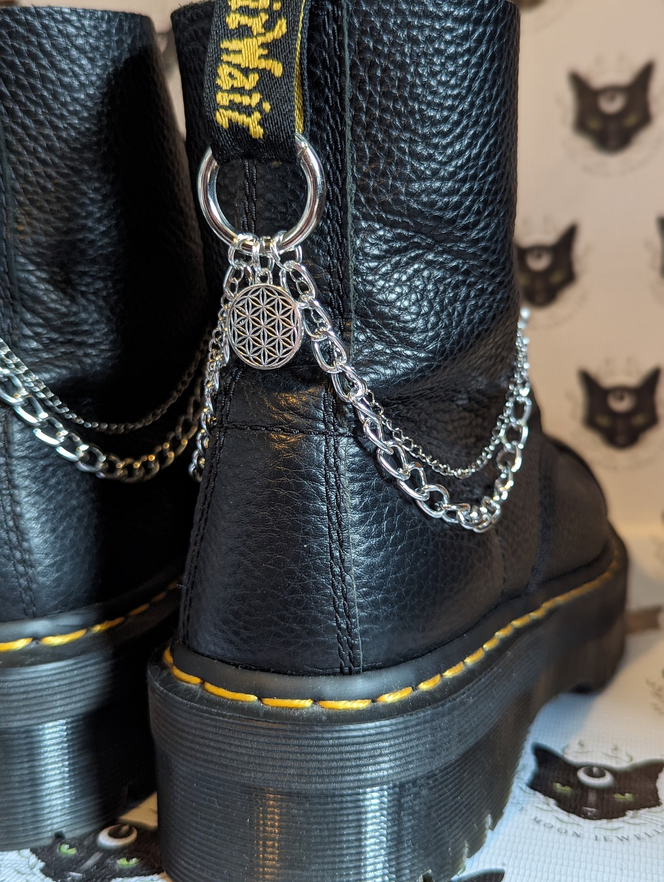Handmade Silver Sempiternal Boot Chains - Etsy