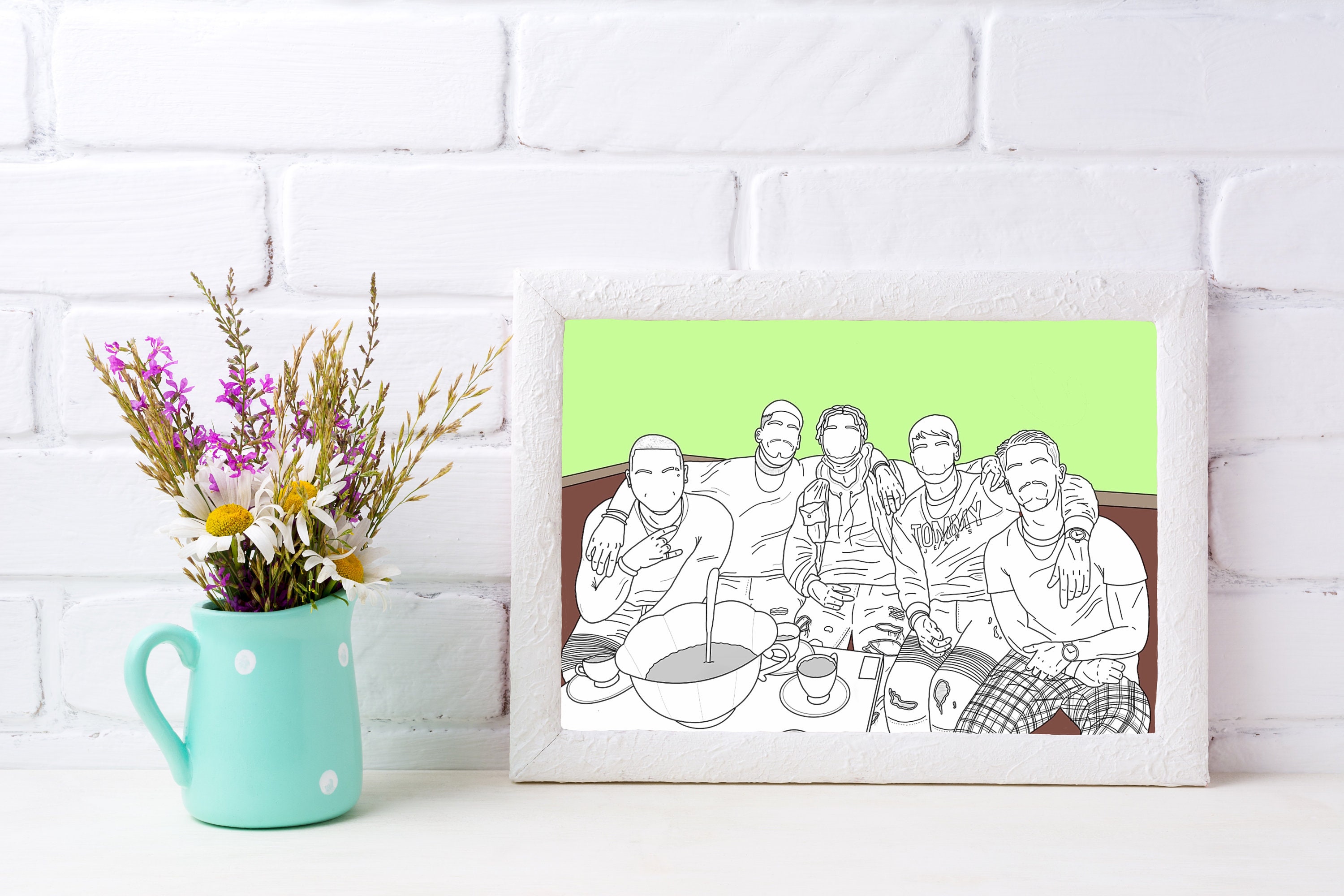 Custom Digital Line Drawing: Outline Art Drawn From Your Photo - Etsy