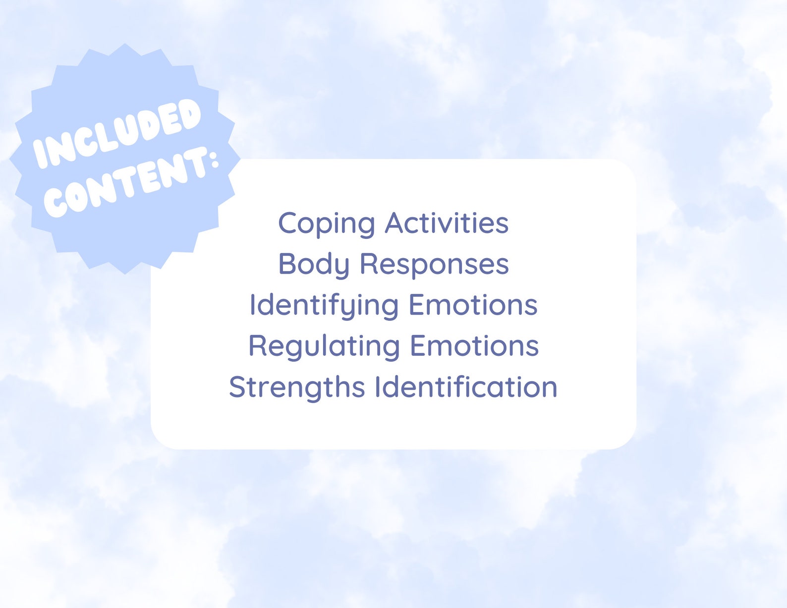 Emotion Regulation Workbook for Kids Coping With Anxiety - Etsy