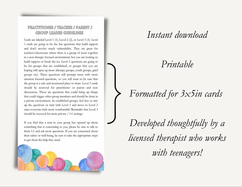 Get to Know You Questions for Teen Groups; Teen Therapy Resources ...