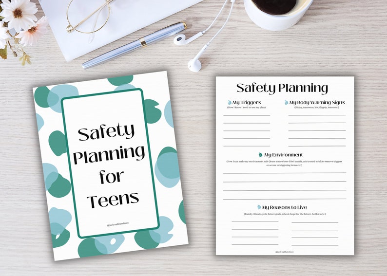 Safety Planning Packet for Teens Safety Planning Worksheets - Etsy