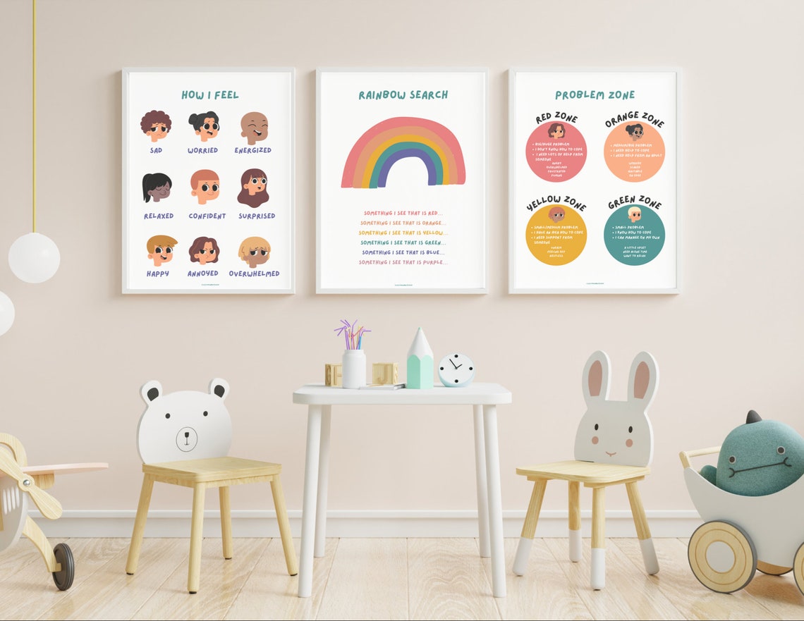 Calm Down Area Posters Calm Down Corner Posters Therapy - Etsy