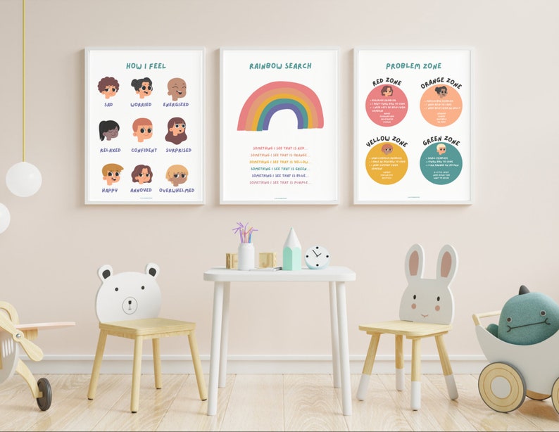 Calm Down Area Posters; Calm Down Corner Posters; Therapy Office ...