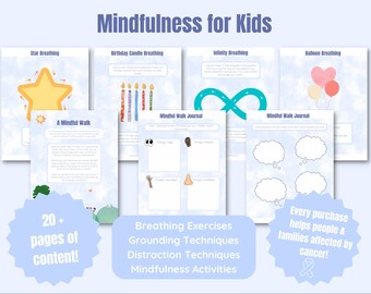 Breathing Exercises for Kids Breathing Cards Mindfulness for - Etsy