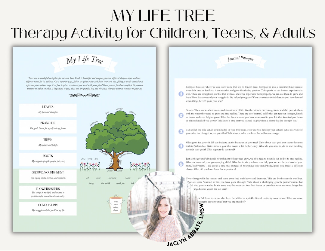 Tree of Life Therapy Activity; Therapy Activity for Children; Therapy ...
