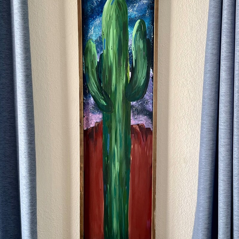 Saguaro Painting - Etsy