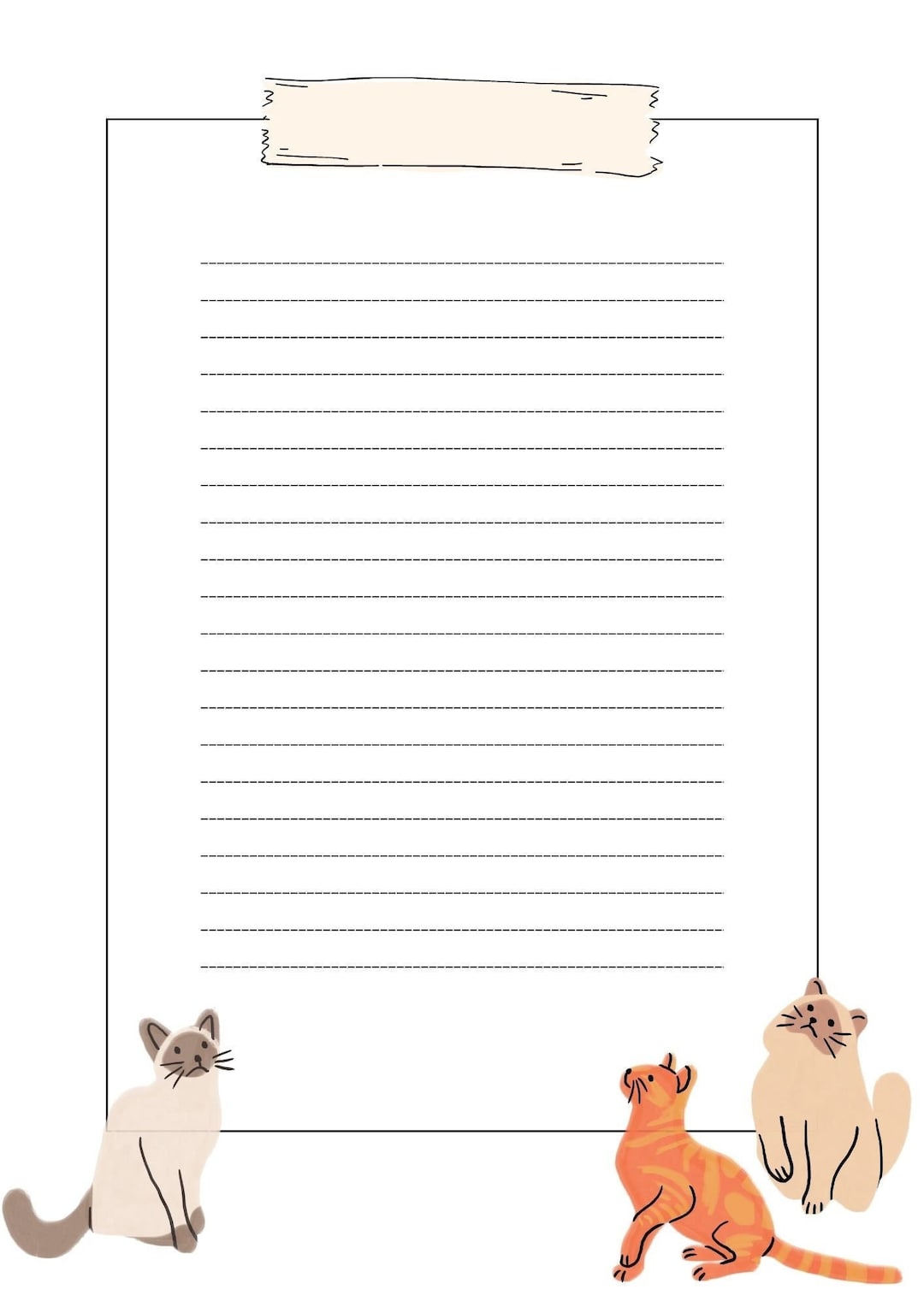 Curious Cats Notes List Printable, Daily Planner, Instant Download ...