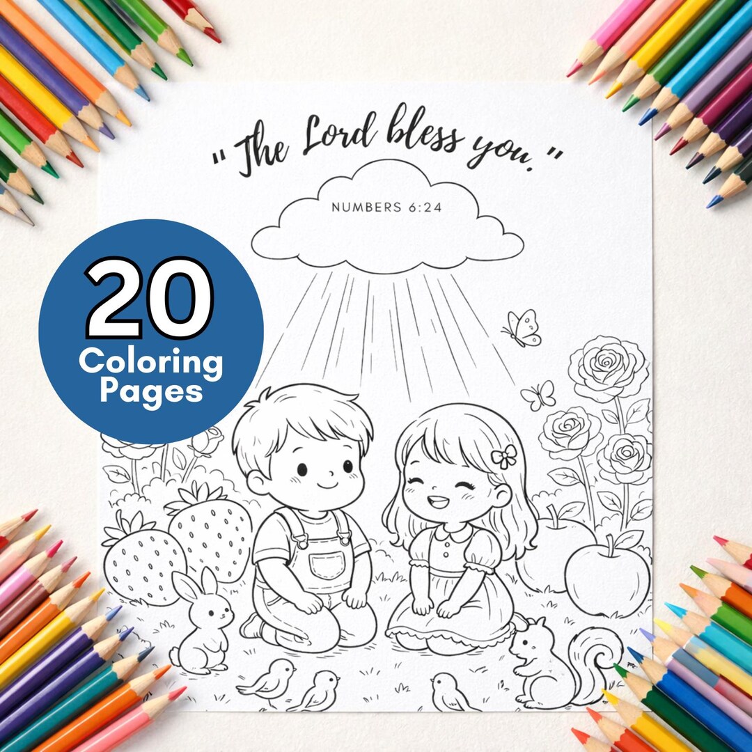 Páginas Para Colorear De Versículos Bíblicos Para Niños, Páginas Para ...