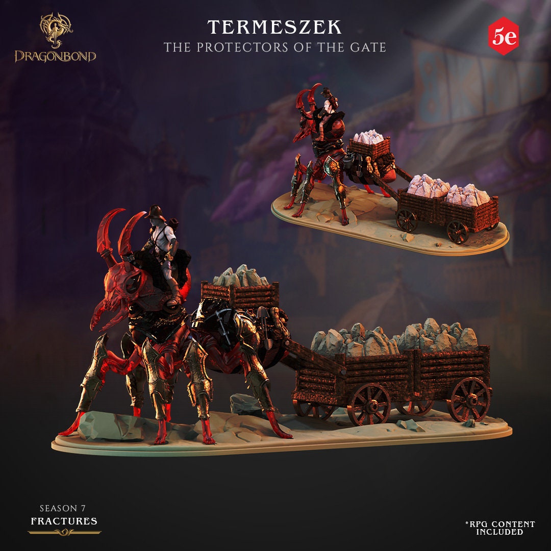 Termeszek Giant Insect Worker 3D Miniature Printed in 8k Dnd TTRPG 5e ...