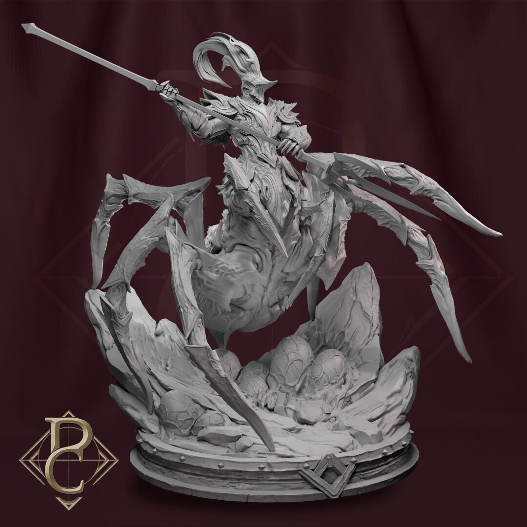 Riteris, Oathspear of Shadowhelm | 3D Gedruckte Fantasy Miniatur | 8k ...