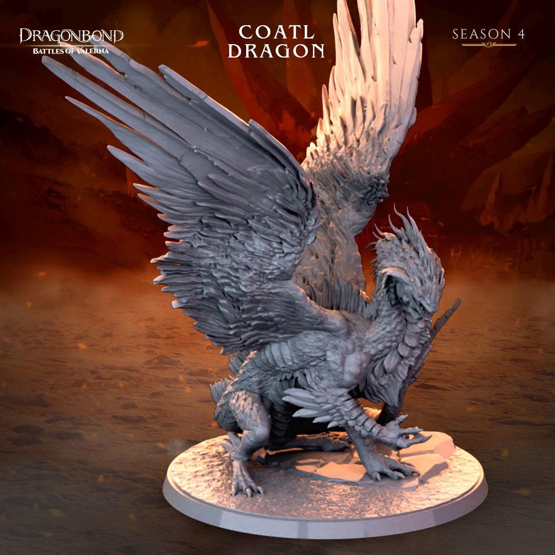 Coatl Dragon | 3D Miniature Printed in 8k | Dnd RPG 5e | Draco Studios ...