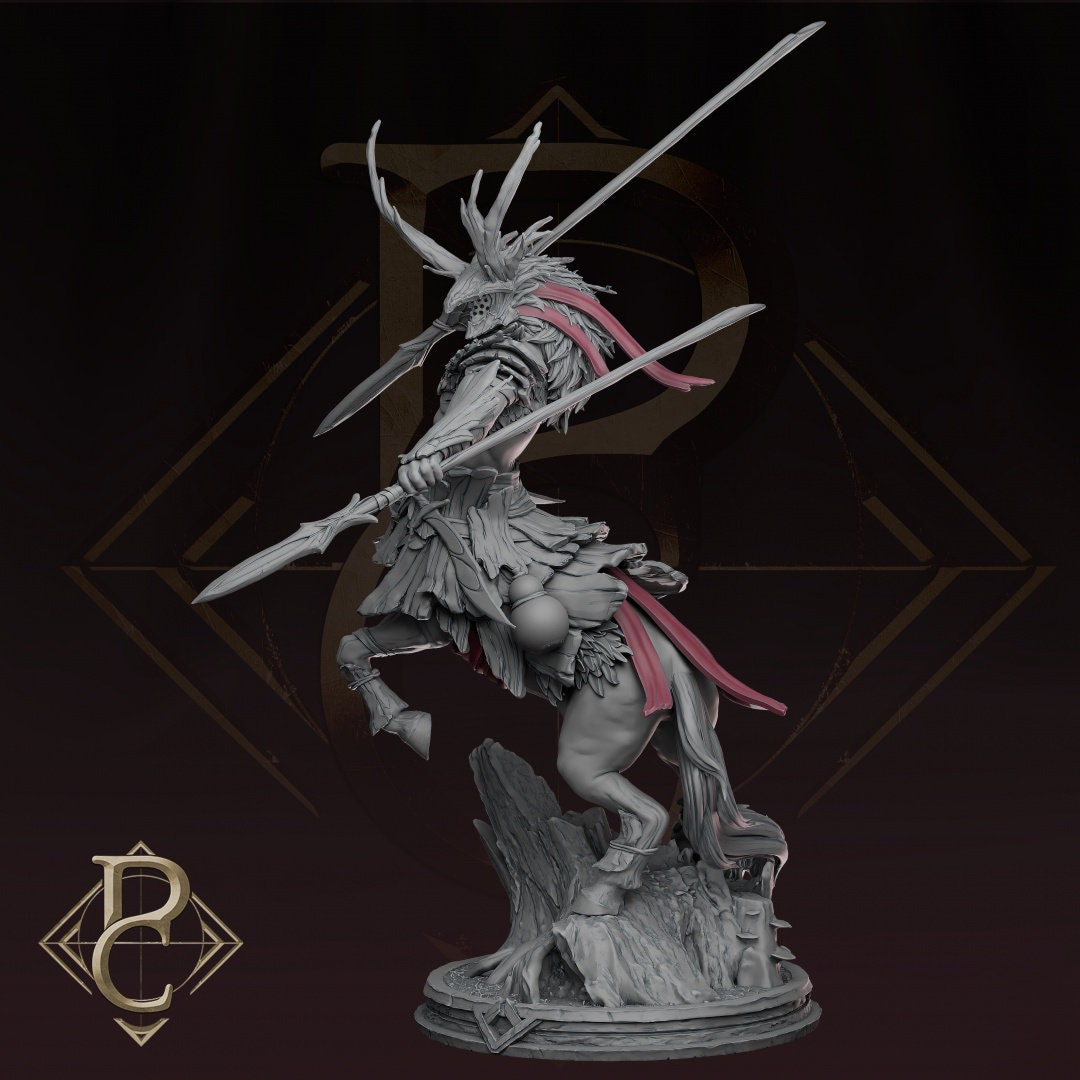 Ganarel - Centaur Warrior| 3D Gedruckte Fantasy Miniatur | 8k | Dnd ...