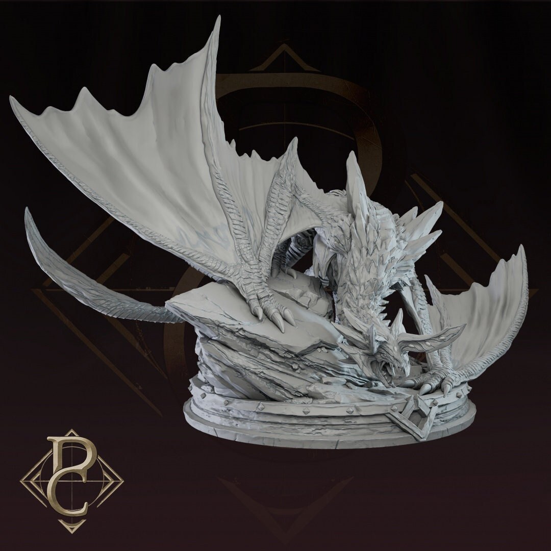 Okdrar, the Winged Threat | 3D Gedruckte Fantasy Miniatur | 8k | Dnd ...