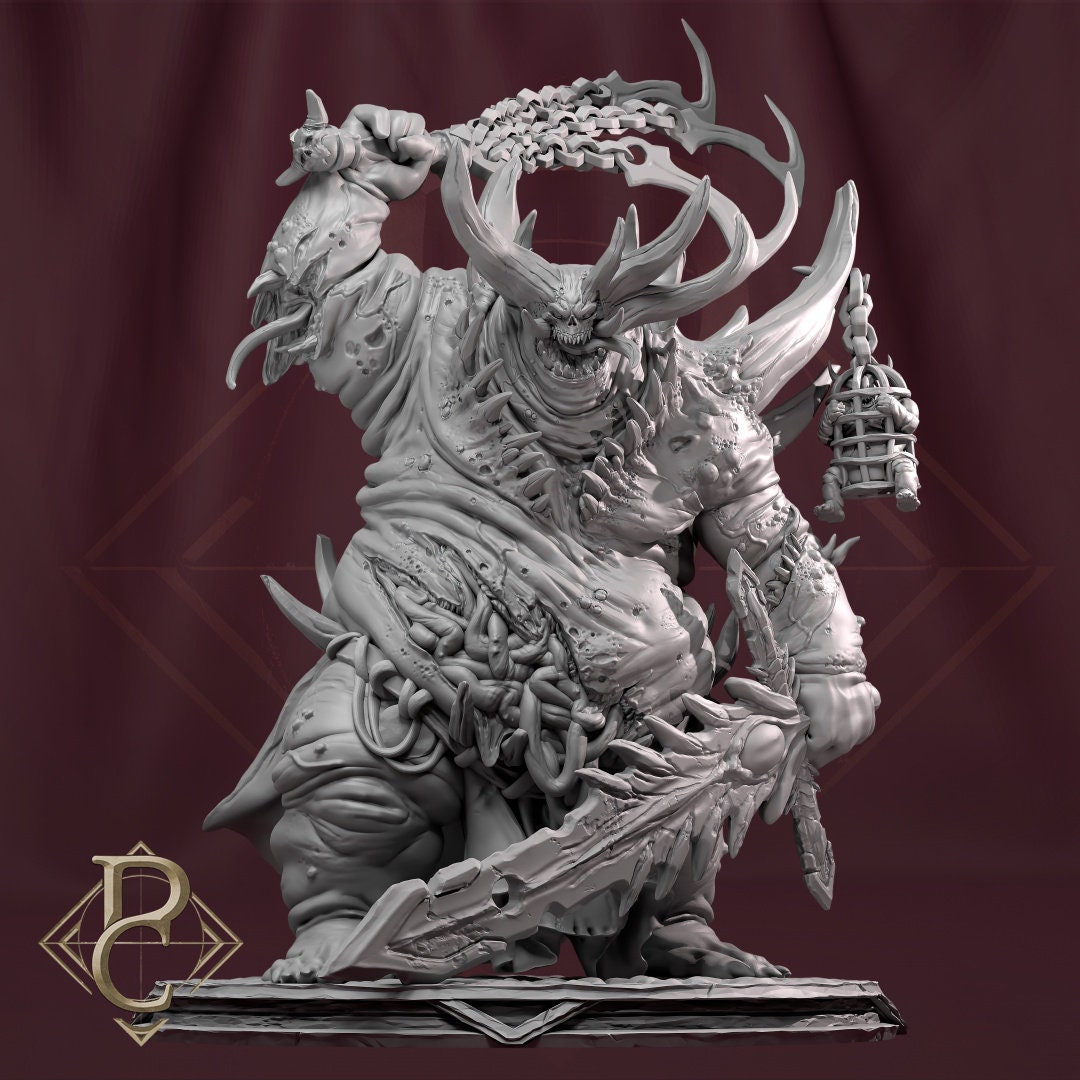 Necrosis Avatar | 3D Gedruckte Fantasy Miniatur | 8k | Dnd | Parasite ...