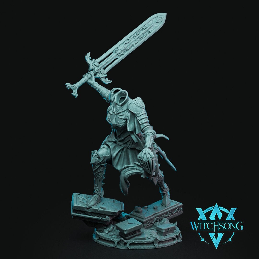 Divine Dullahan | 3D Gedruckte Fantasy Miniatur | 8k | Dnd | Witchsong ...