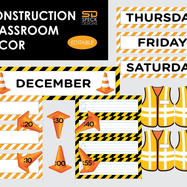 Construction Theme Classroom Decor - Etsy