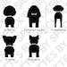 Dog Butt Silhouette, Dog Butt Leash Holder Silhouette, SVG and PNG ...