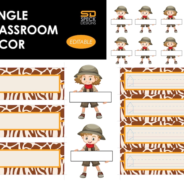 Jungle Classroom - Etsy