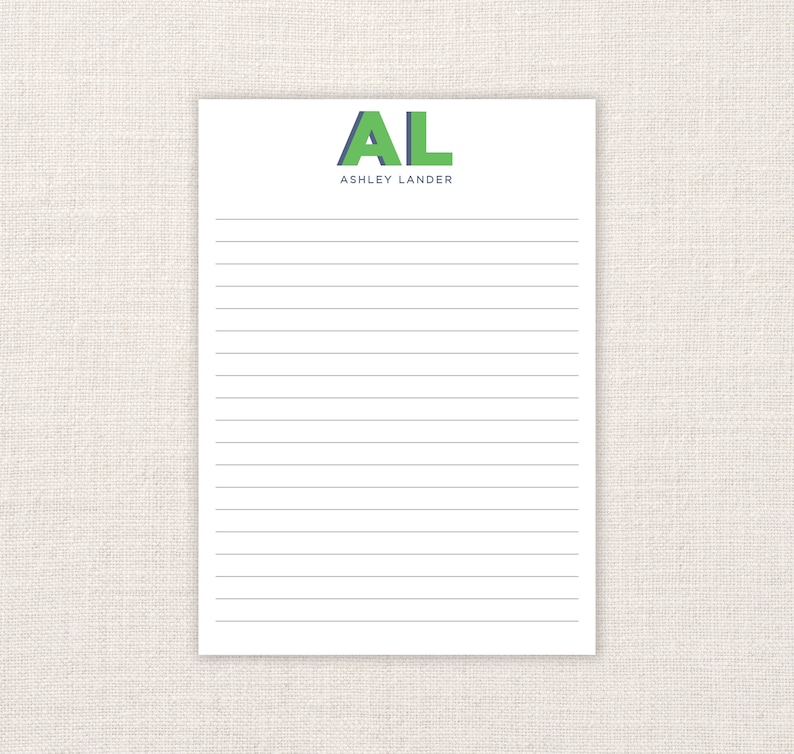 Custom Name Notepad | Gift | 50 100 Pages | Personalized | Great Gift ...