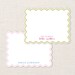 Wavy Edge Custom Notecards With Envelopes Custom Stationery Preppy ...