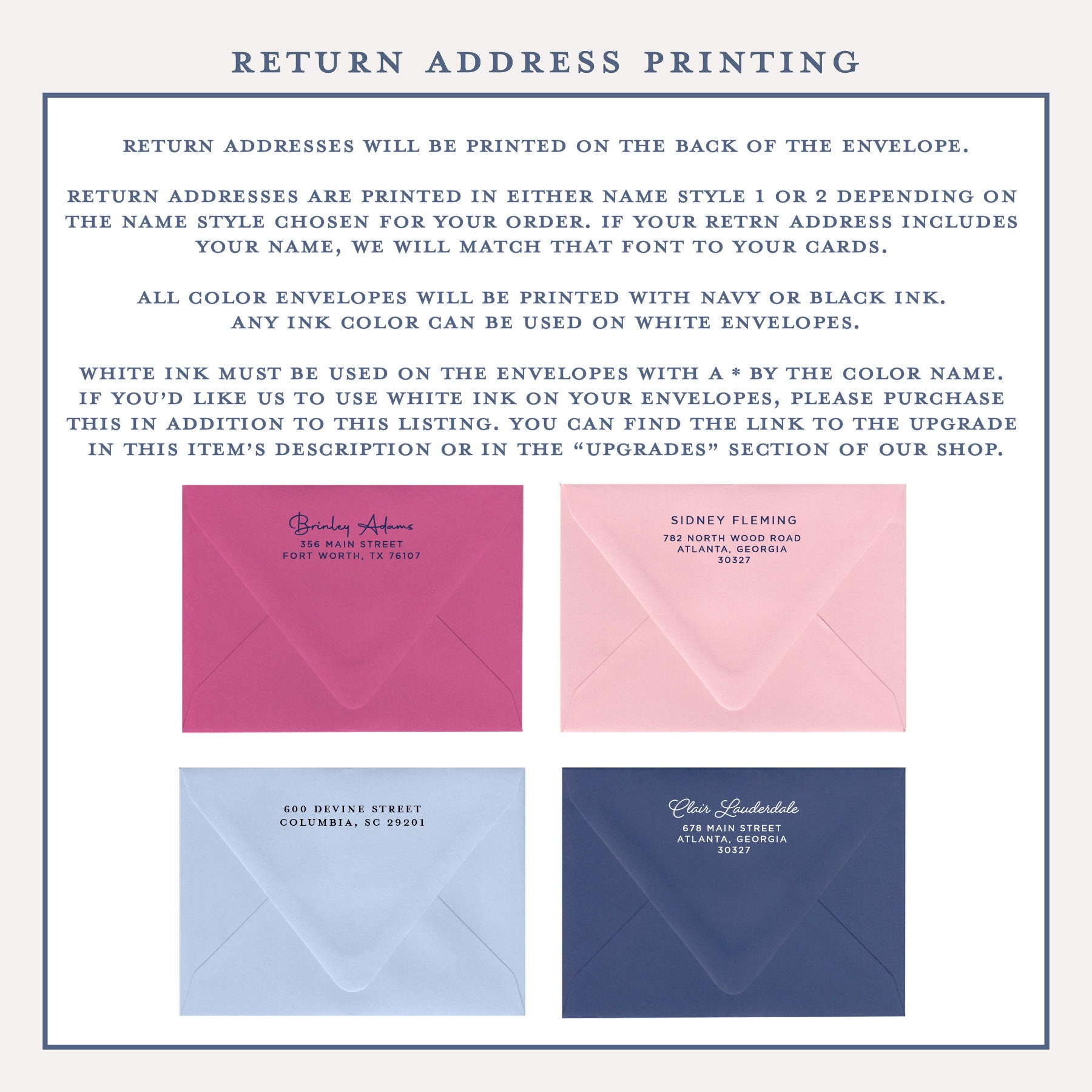 From the Nursery of Scallop Notecards | Gingham | Personalized Baby ...
