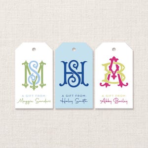 Gift Tags | Gift Cards | Custom | Monogram | Custom Stationery | Monogram Stationery | Monogram ...