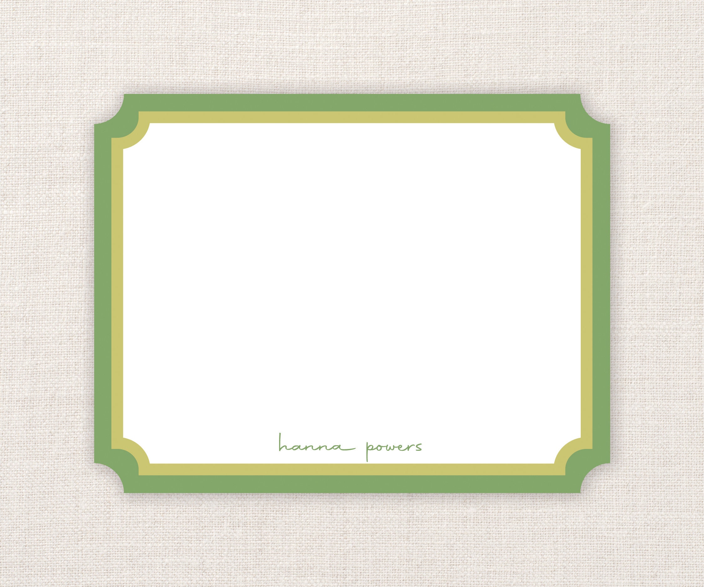 Ticket Double Border Edge Personalized Note Cards With Envelopes Custom ...