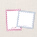 Wavy Edge Custom Notecards With Envelopes Custom Stationery Preppy ...