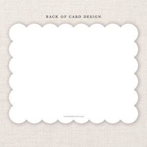 Scalloped Edge Custom Notecards With Envelopes | Double Border ...