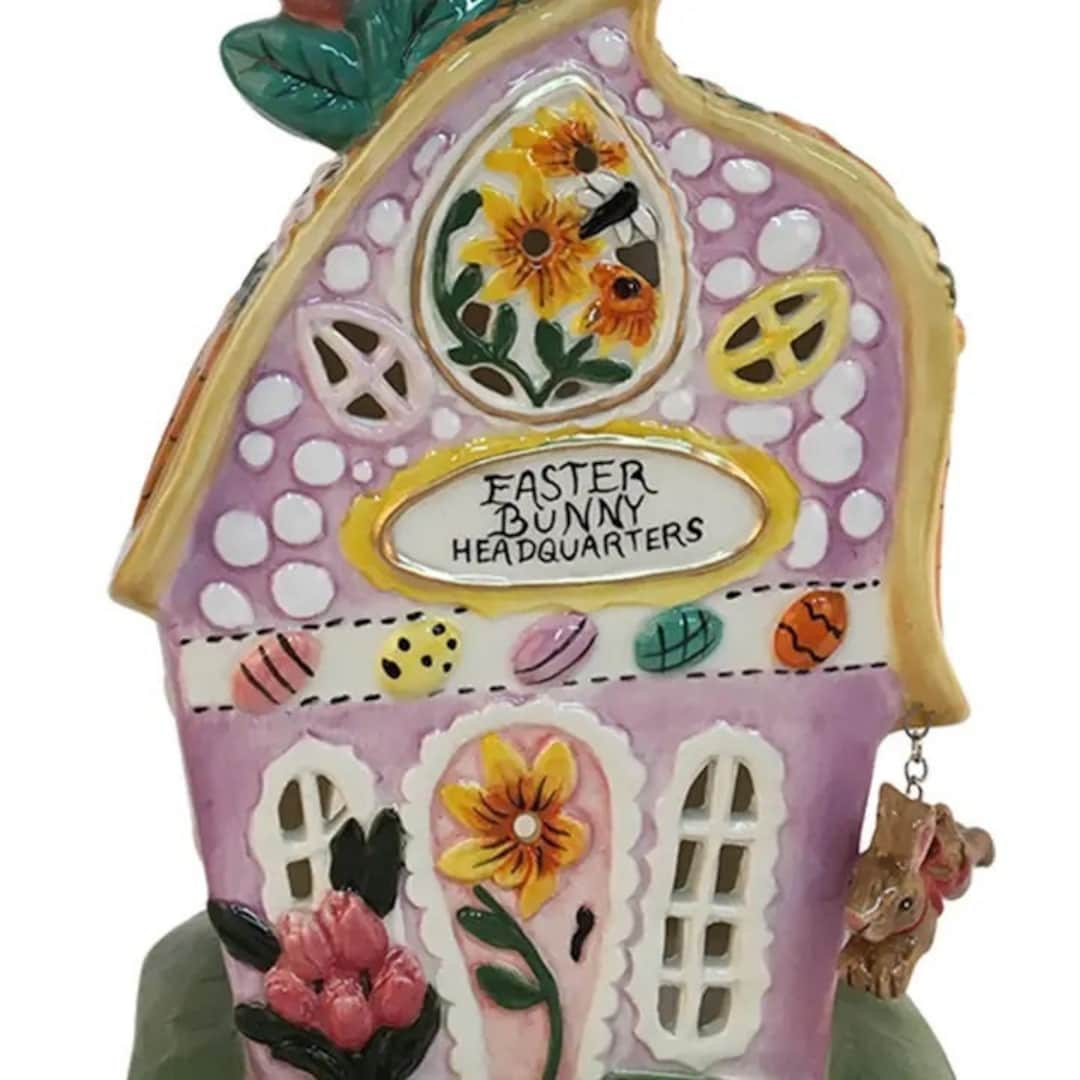 Easter Bunny Head Quarters Candle House - Etsy