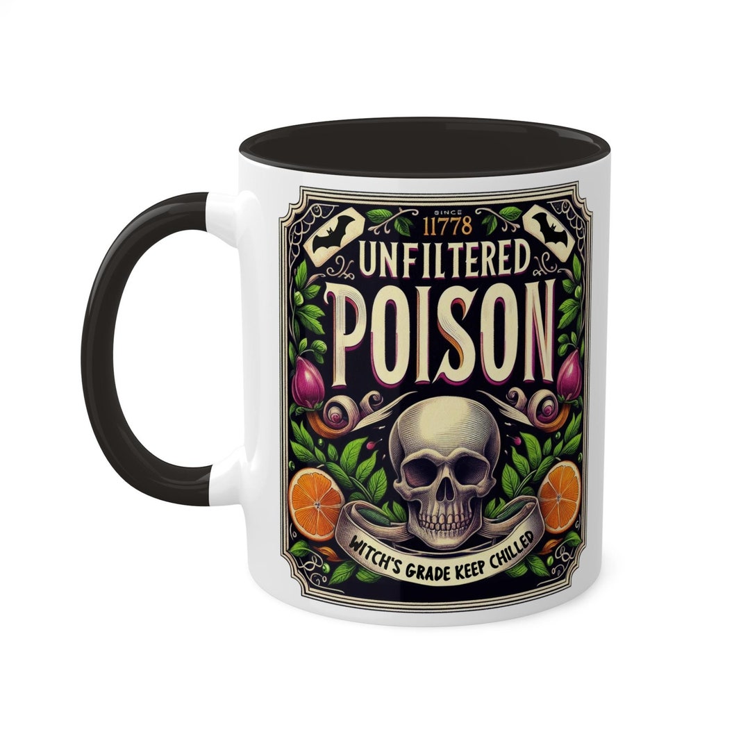 Halloween Unfiltered Poison Witch's Grade Keep Chilled Colorful Skull ...