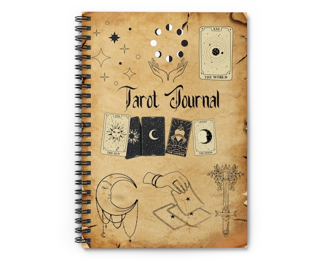 Celestial Tarot Notebook Tarot Journal With Moon and Stars, Astrology ...