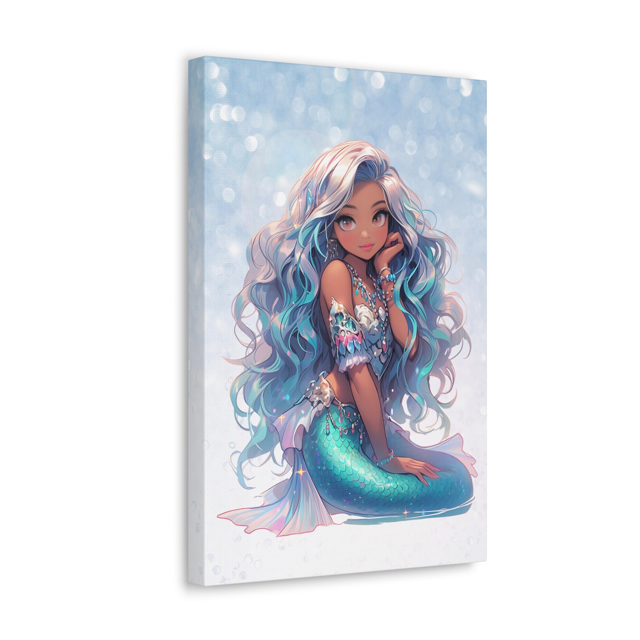 Mermaid Girls Room Decor, Little Girl's Room Decor, Kid's Bathroom Wall ...