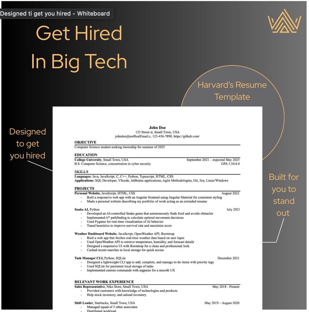 Computer Science Resume Template Professional - Etsy