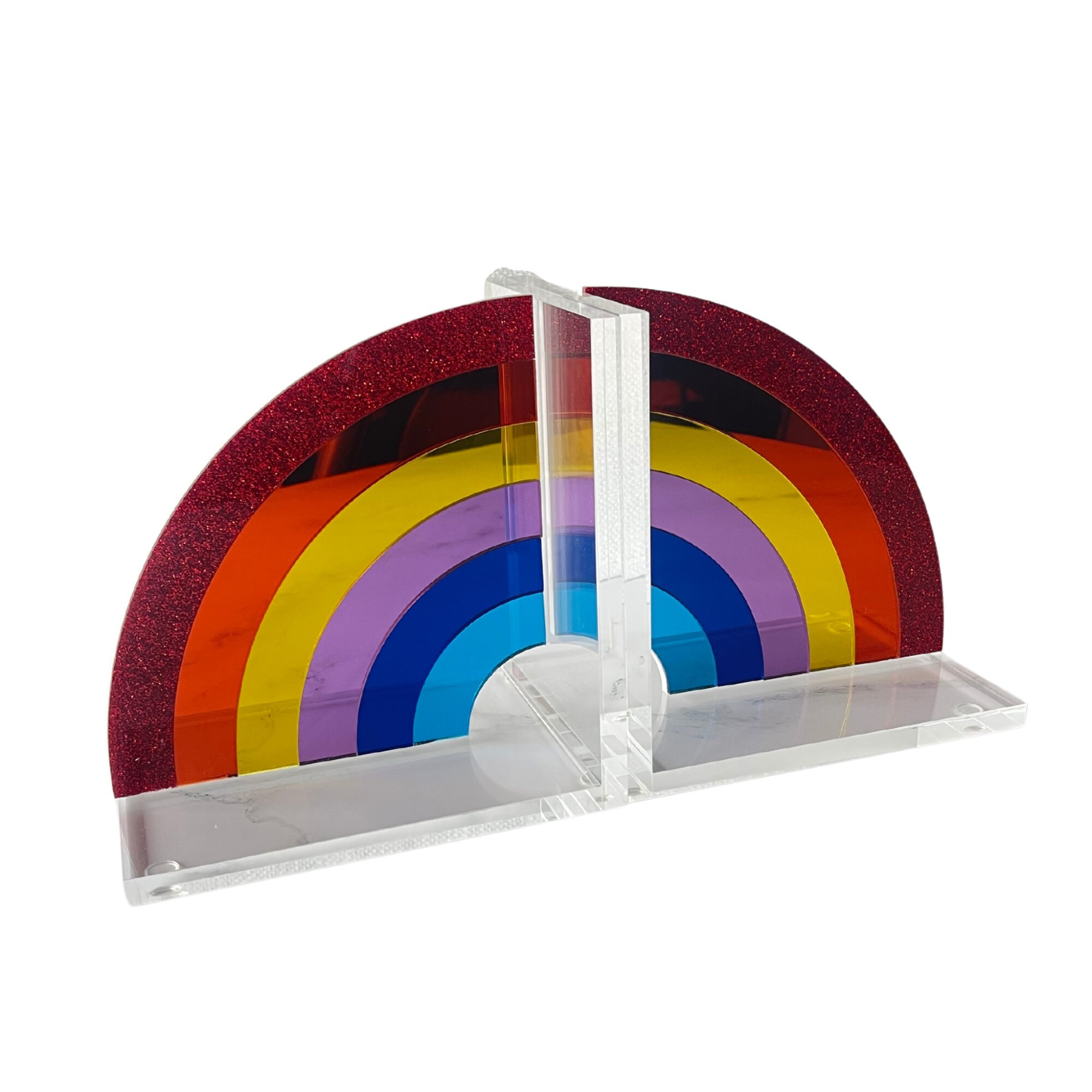 Acrylic Rainbow Bookends Customizable Gift Ideas Acrylic - Etsy