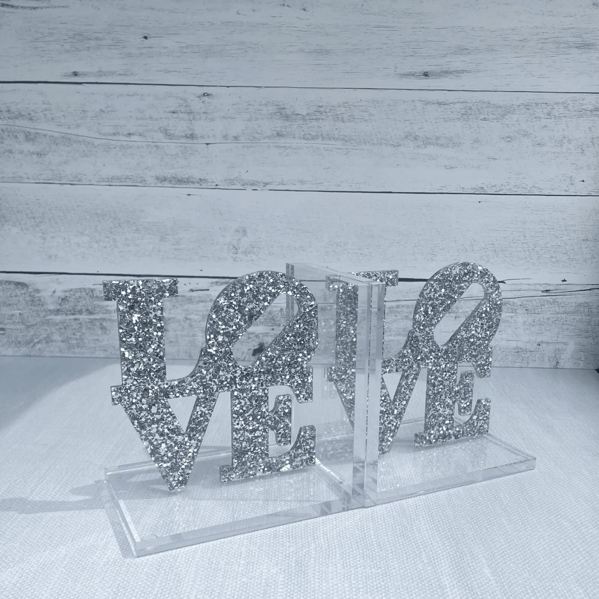 Acrylic Love Bookends, Customizable Gift Ideas, Acrylic Home Decor ...