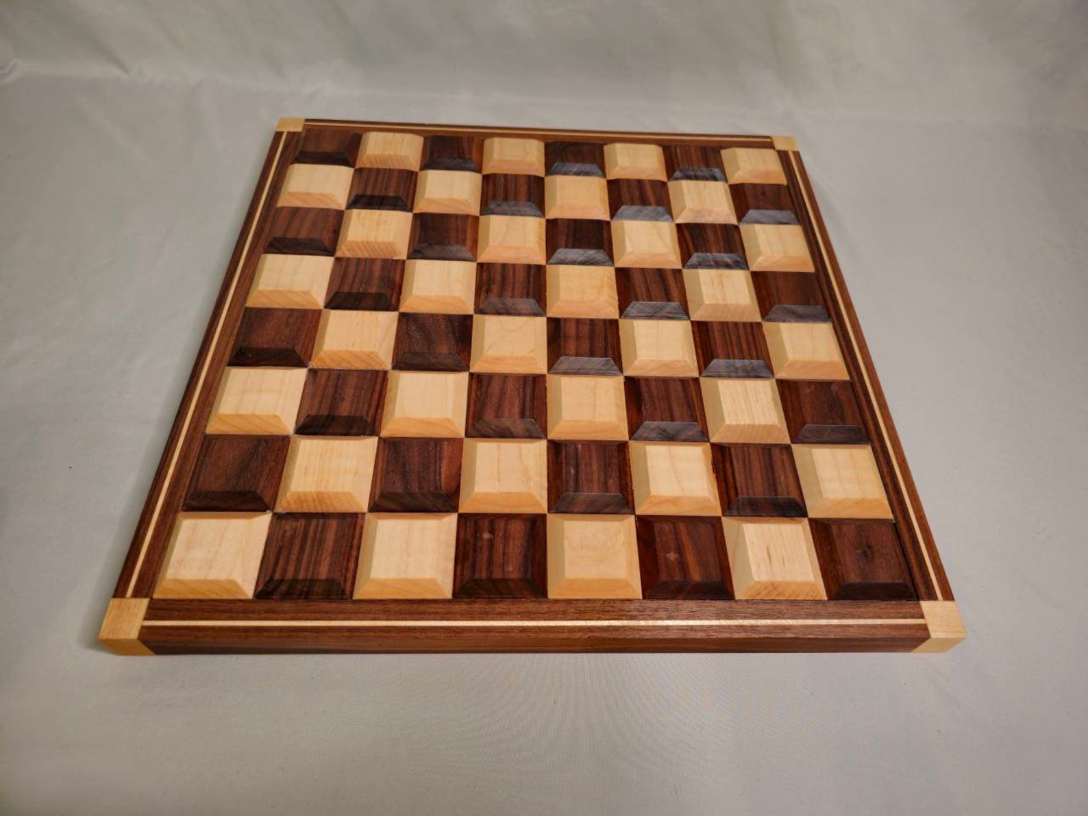 Handmade 3D Chess Board Unique Chess Board Tournament Chess Board ...
